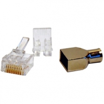 Conector RJ45 Cat6 AMP Commscope - com 10 pçs